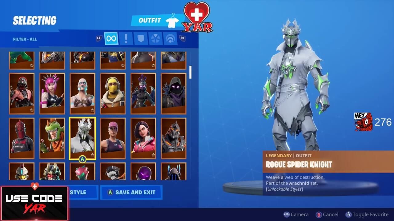 Fortnite - Rogue Spider Knight + 2000 V-Bucks DLC